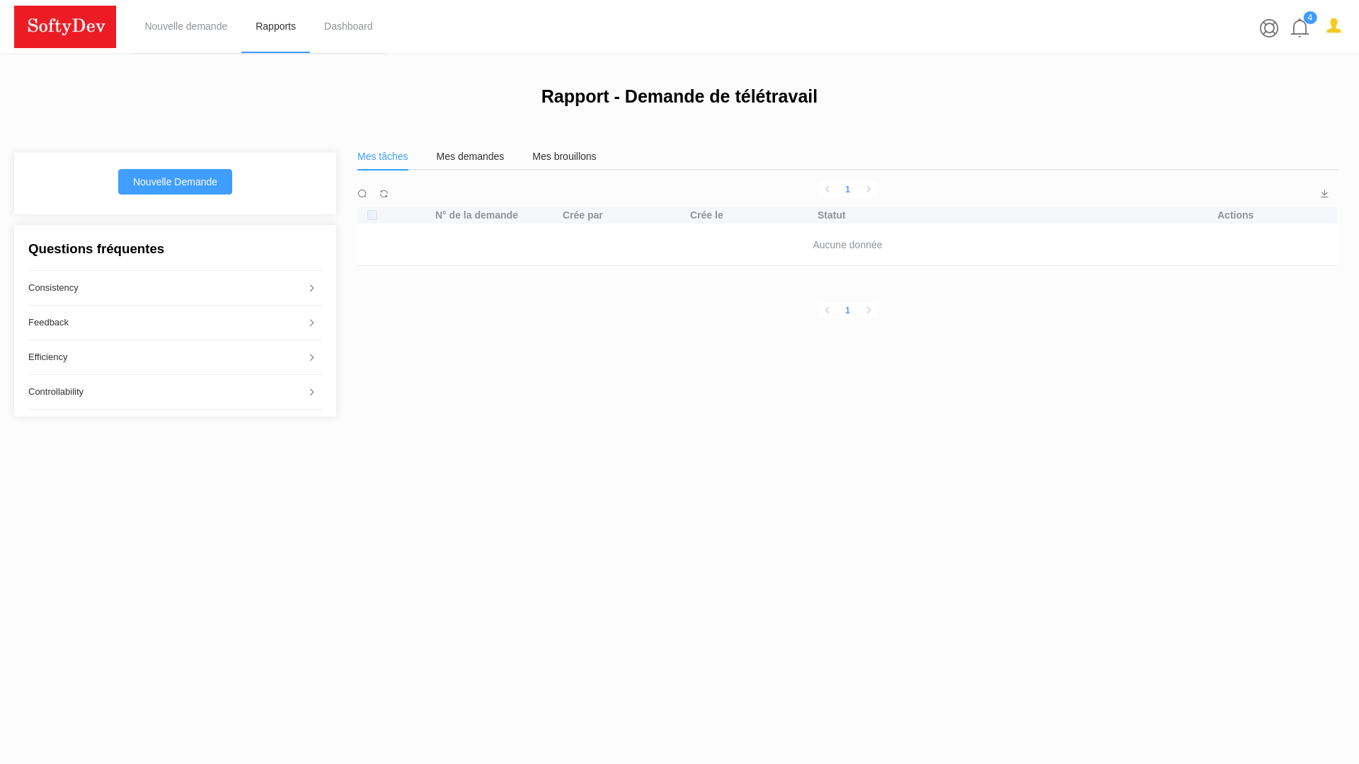 Application de gestion des demandes de télétravail 2024 - Softyflow